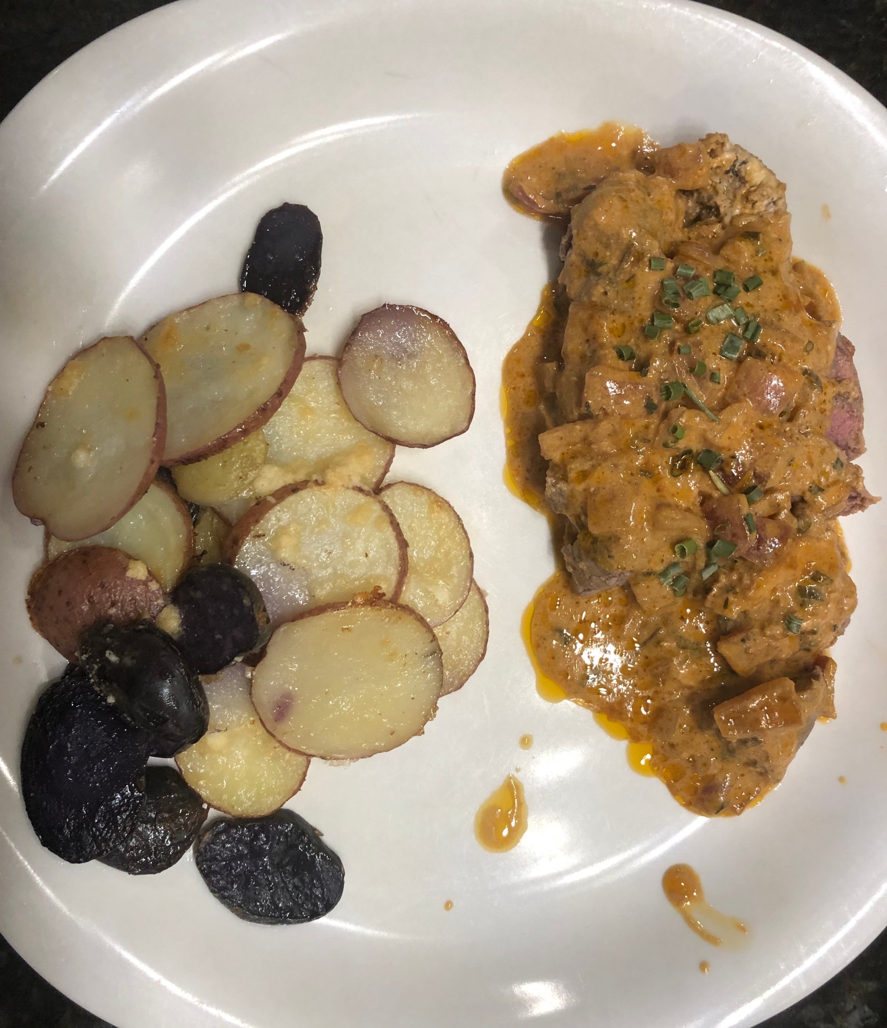 Lamb Tenderloin w Maxim Potatoes – Dan's Food Blog