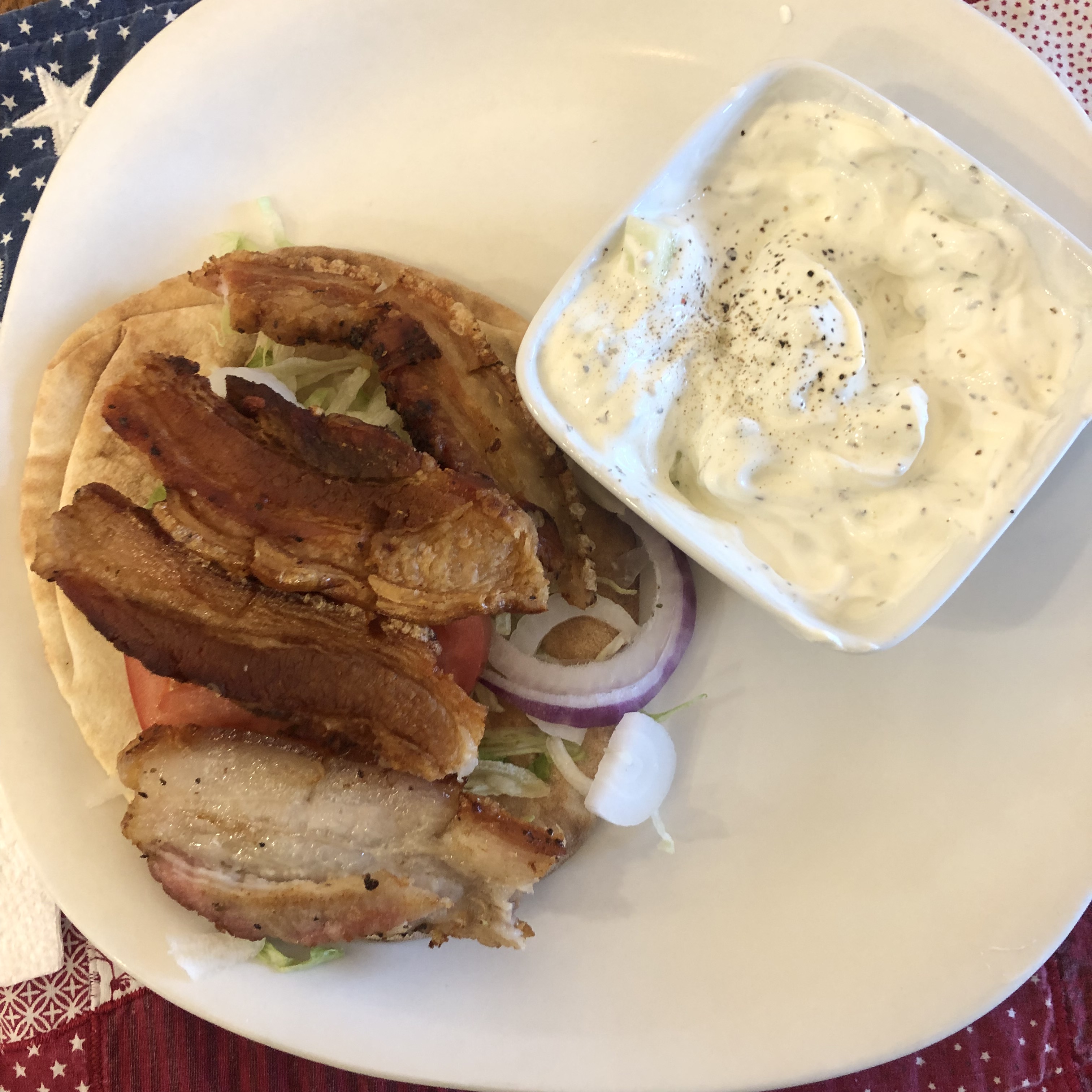 Smoked Pork Belly Gyros – Dan's Food Blog