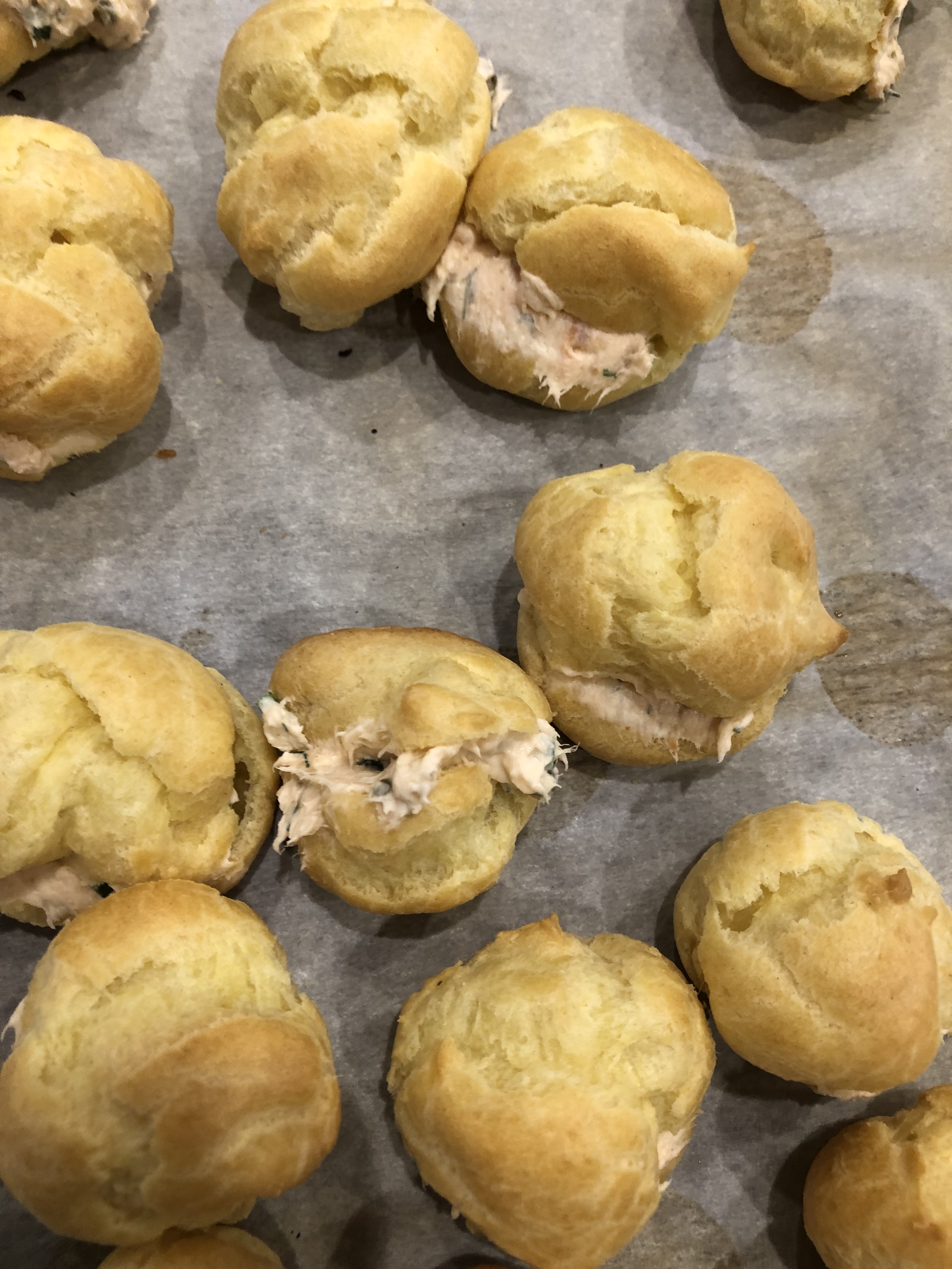 Salmon Brunch Cream Puffs – Dan's Food Blog